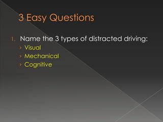 Distracted Driving | PPTX