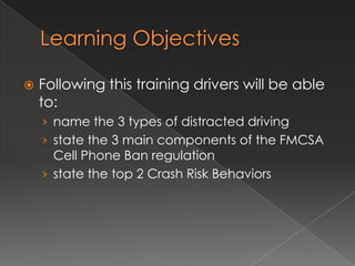 Distracted Driving | PPTX