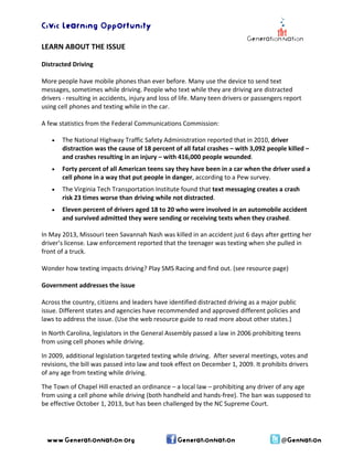 Distracted driving civics | PDF