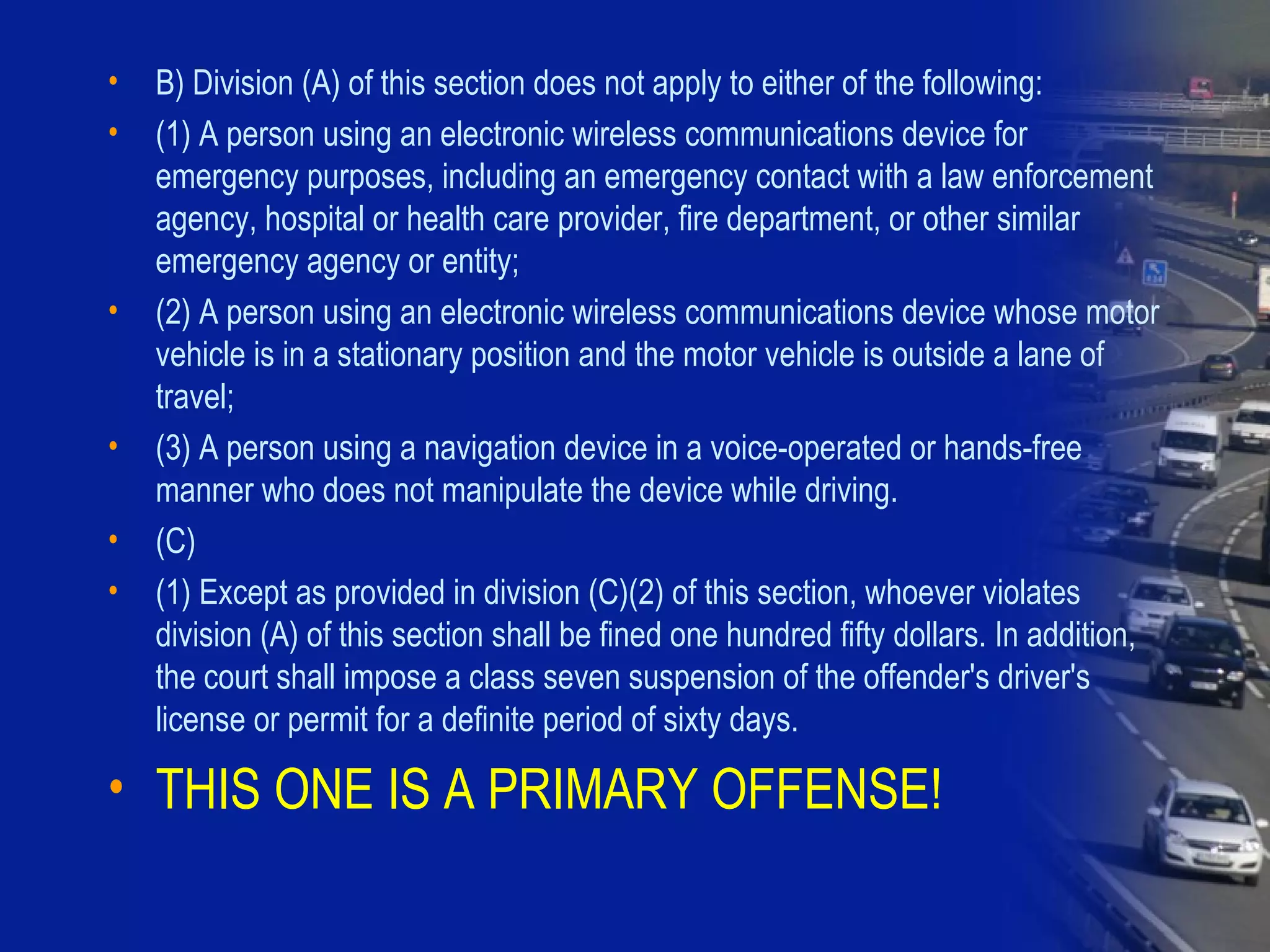 Distracted driving presentation | PPT