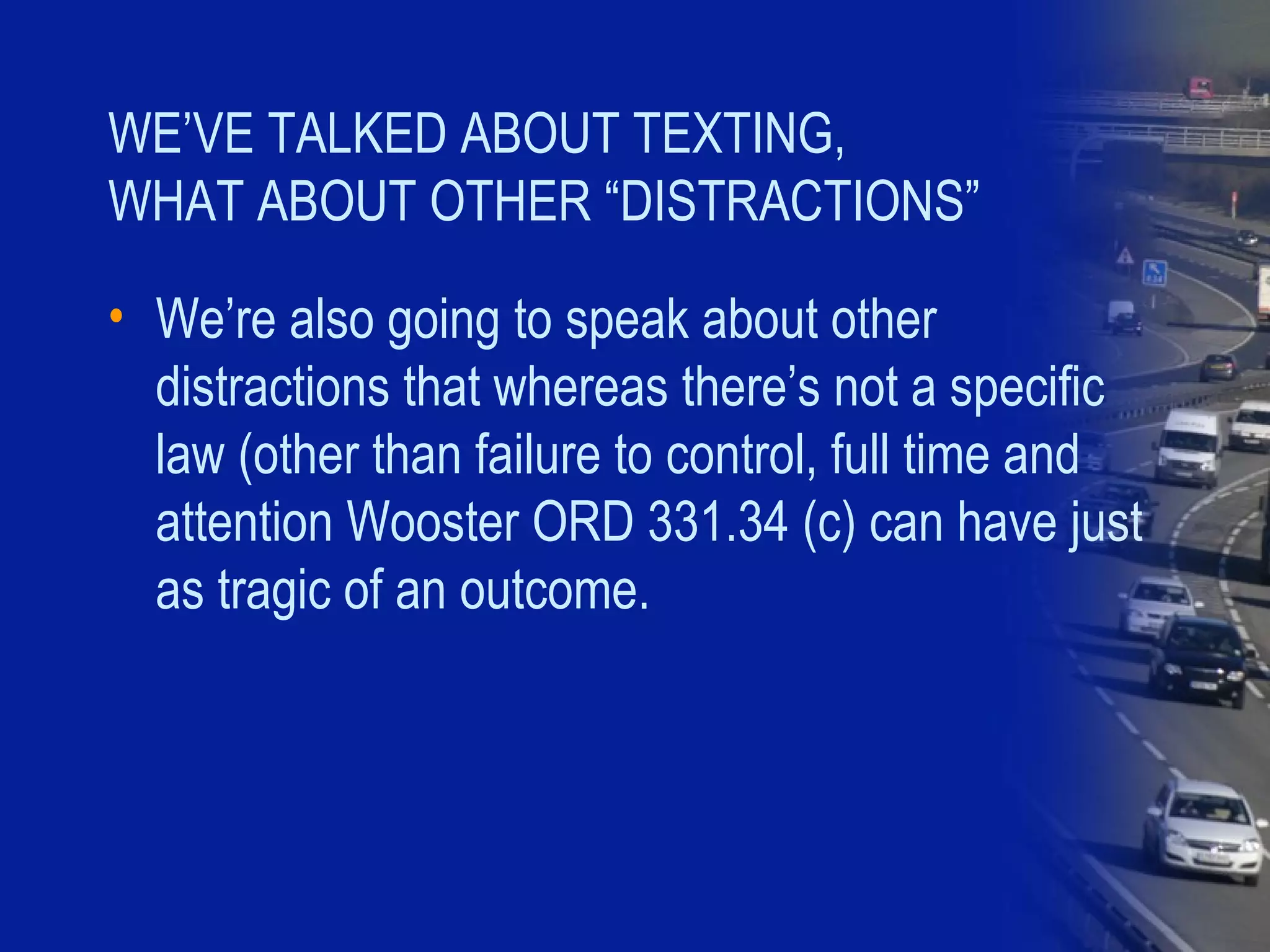 Distracted driving presentation | PPT