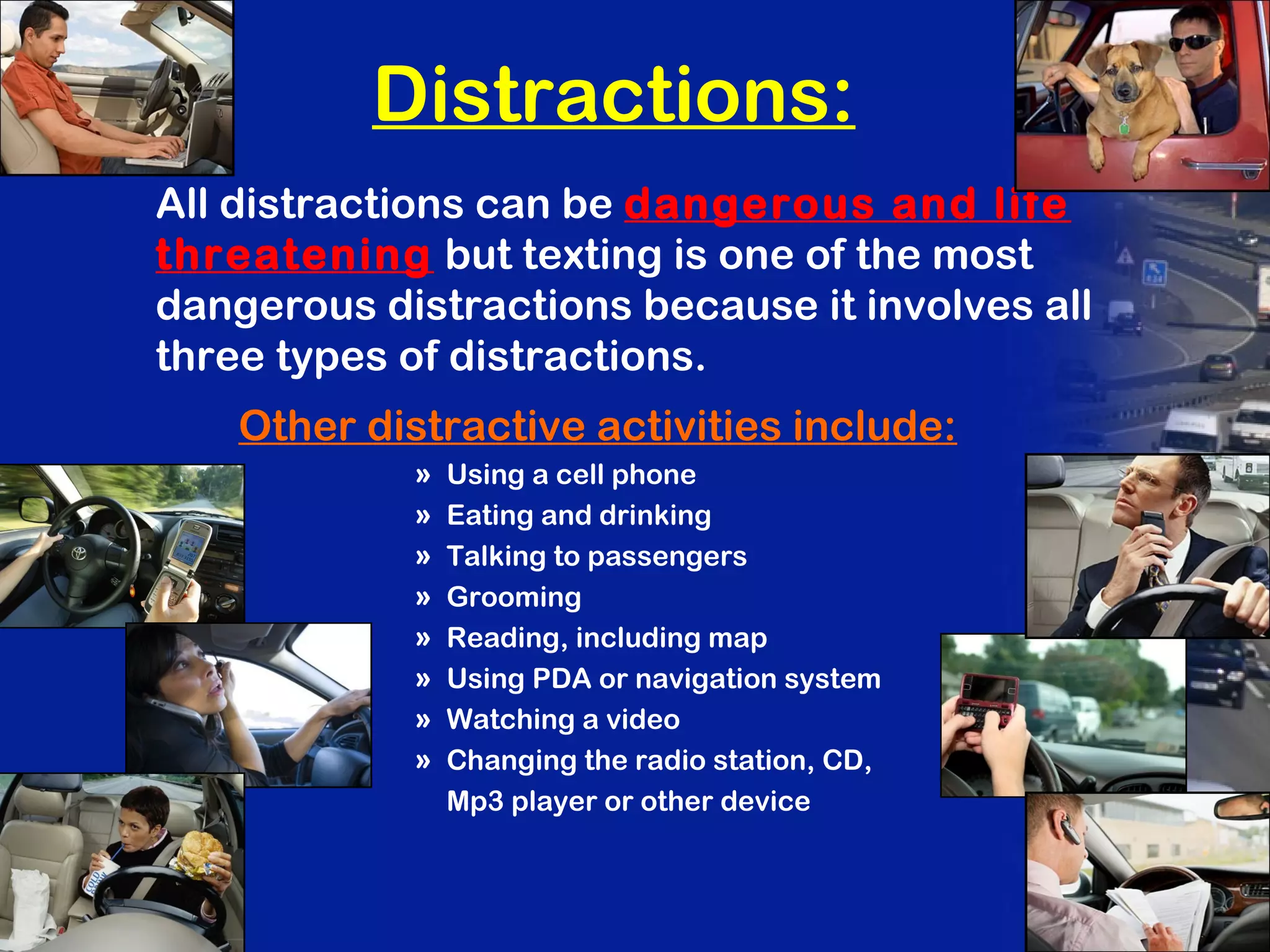 Distracted driving presentation | PPT