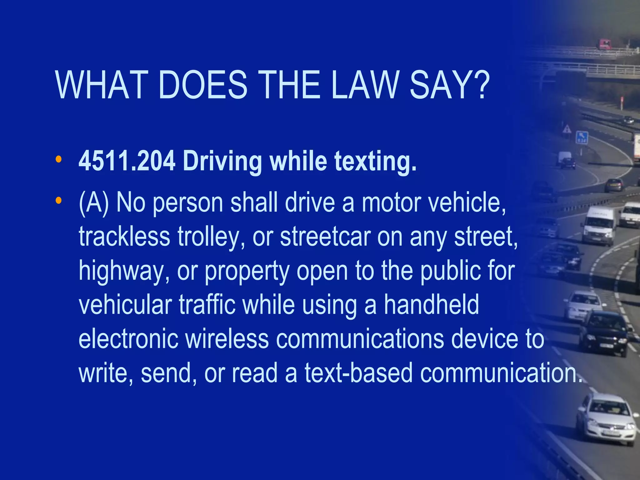 Distracted driving presentation | PPT