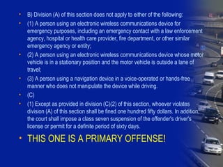 Distracted driving presentation | PPT