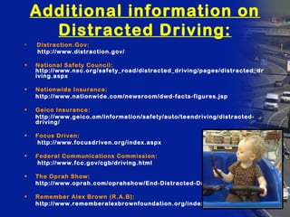 Distracted driving presentation | PPT