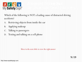 Distracted Driving Quiz | PDF