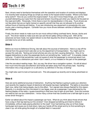 Distracted driving words | PDF