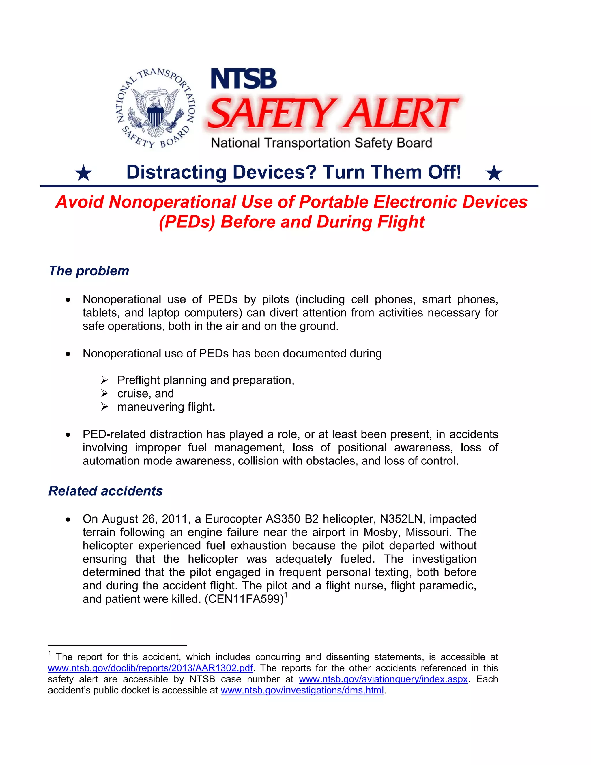 Distracting Devices Turn Them Off! | PDF