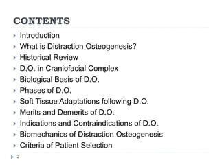 Distraction osteogenesis of craniofacial region | PPTX