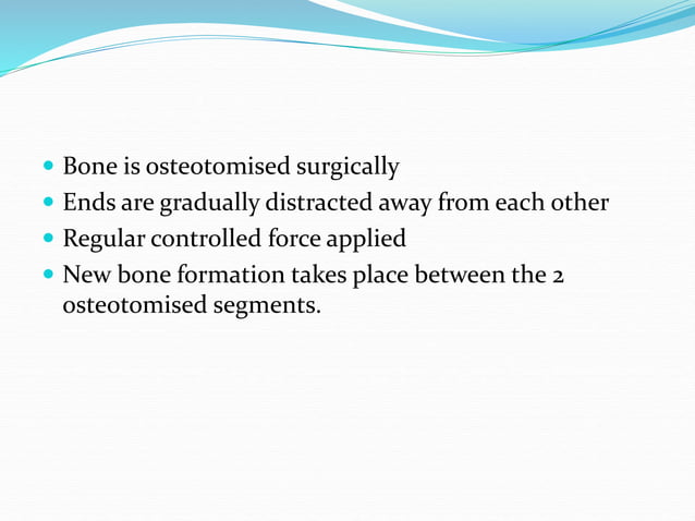 Distraction Osteogenesis.ppt | Bone and Joint Conditions | Diseases and ...