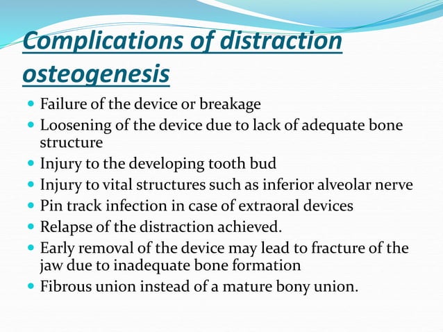 Distraction Osteogenesis.ppt | Bone and Joint Conditions | Diseases and ...