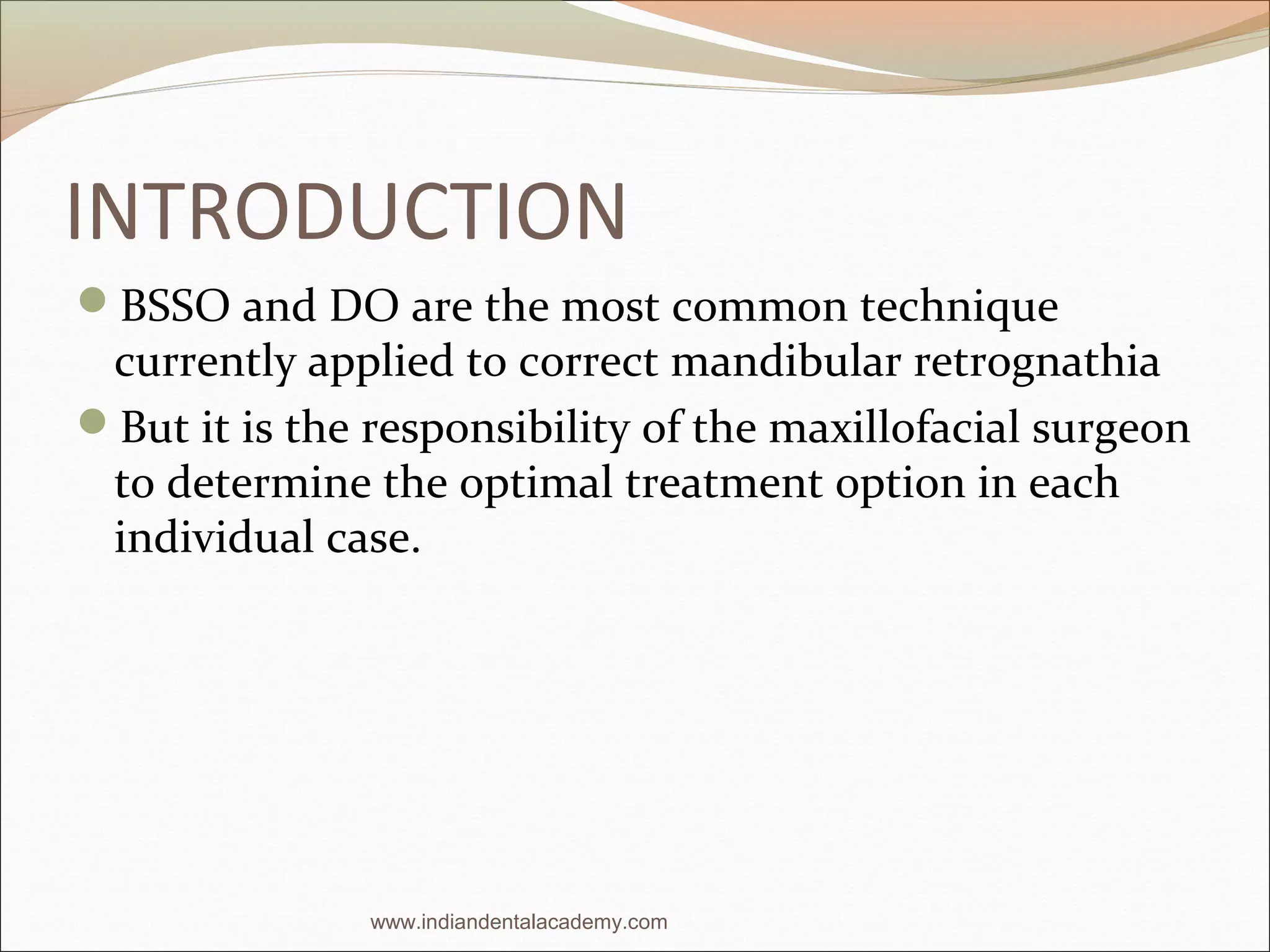 Distraction osteogenesis versus bsso for advancement of the ...