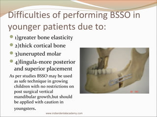 Distraction osteogenesis versus bsso for advancement of the ...