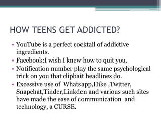 Distraction to teenagers | PPT