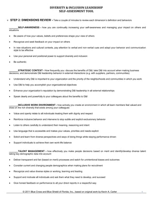 D & i strategic leadership assessment tool | PDF