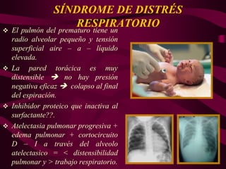 Sindrome de Distres respiratorio en el recien nacido | PPTX