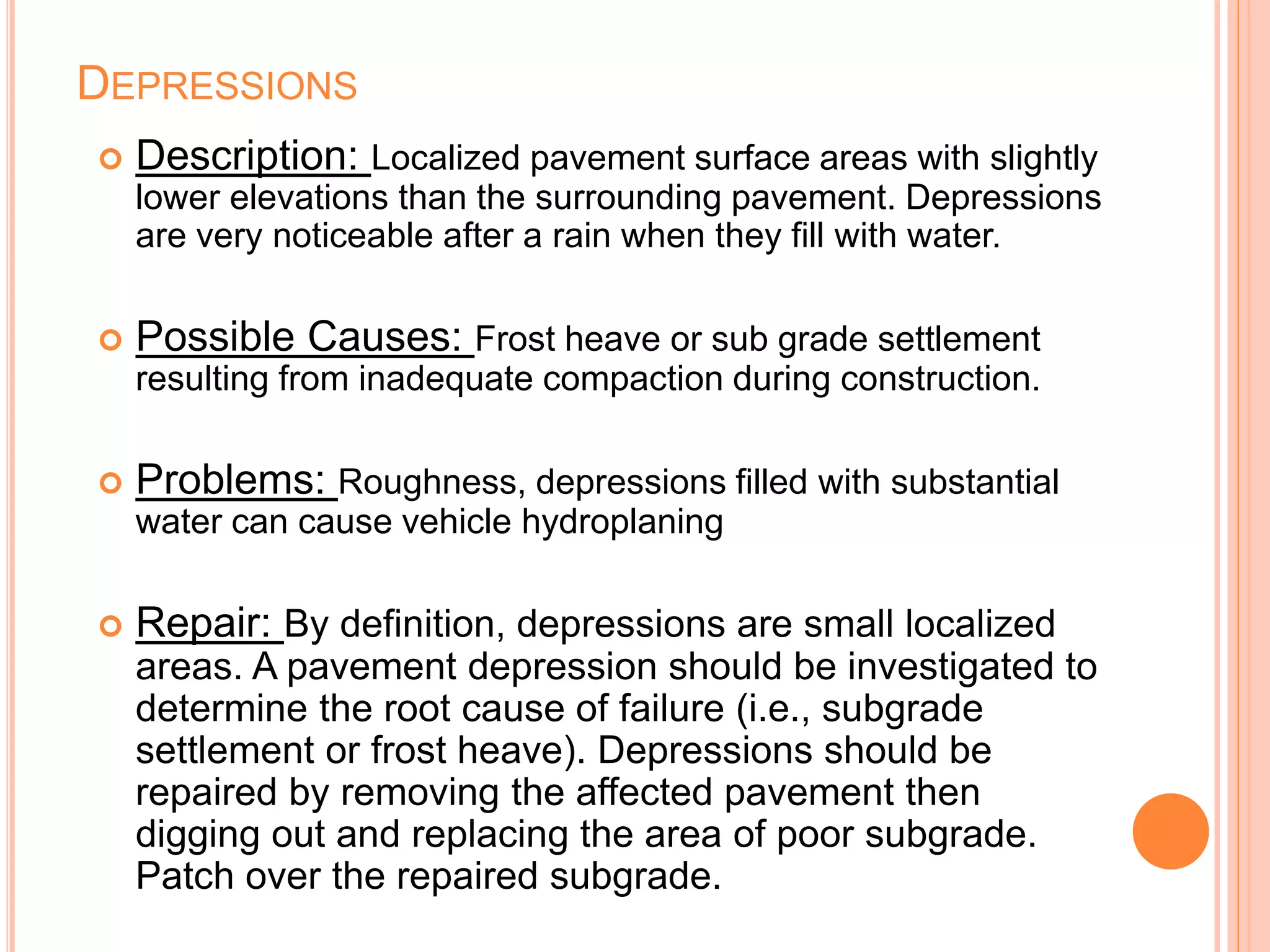 DISTRESS AND DEFECTS ON ROAD PAVEMENT.pptx