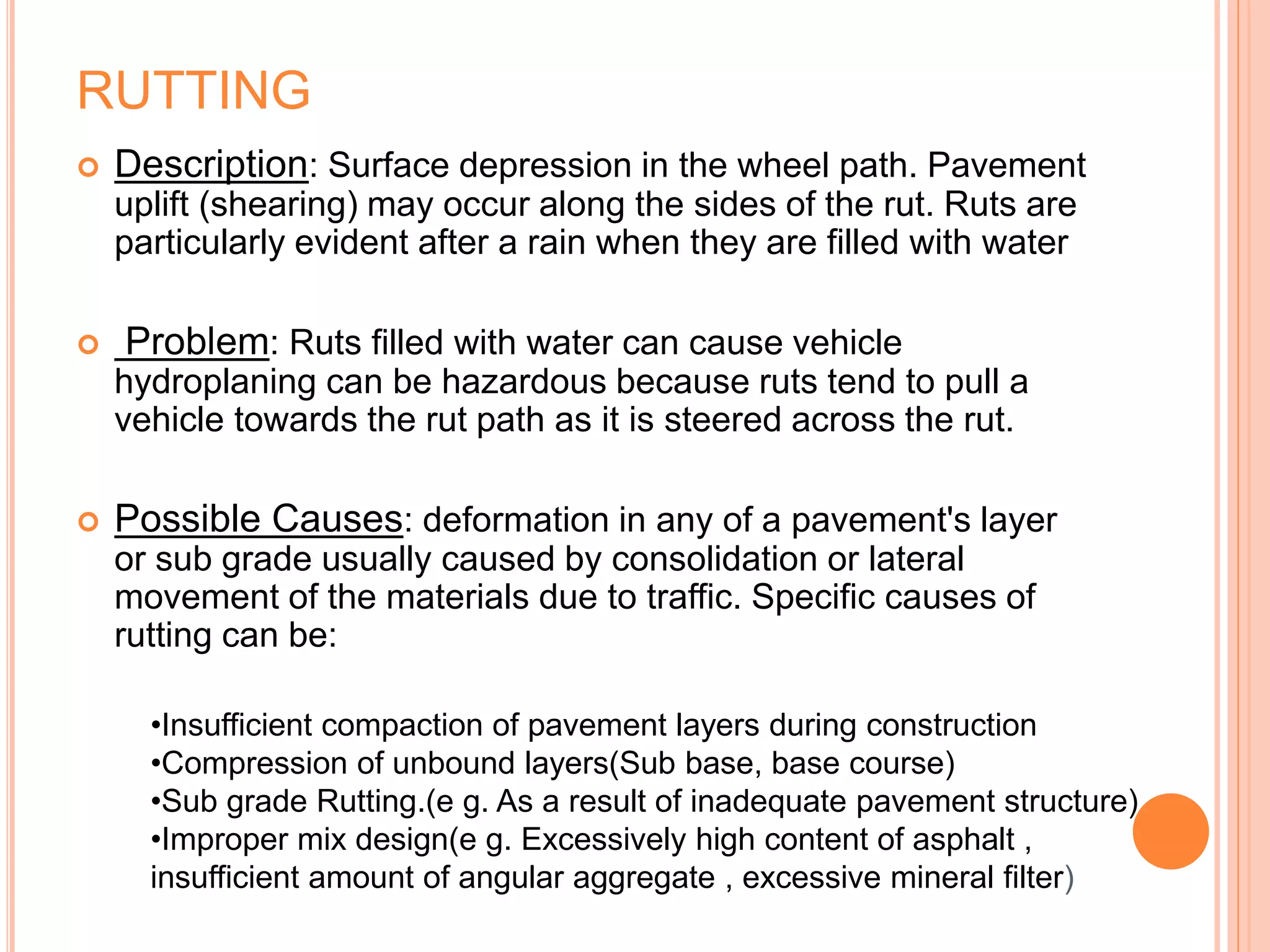 DISTRESS AND DEFECTS ON ROAD PAVEMENT.pptx