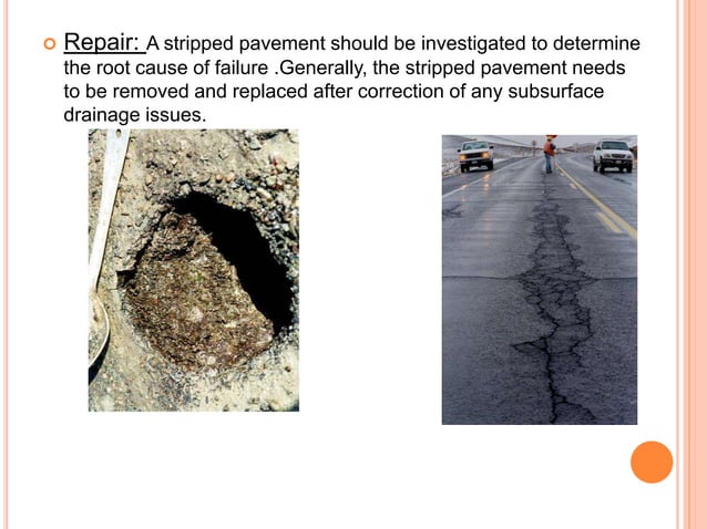 DISTRESS AND DEFECTS ON ROAD PAVEMENT.pptx | Geology | Science