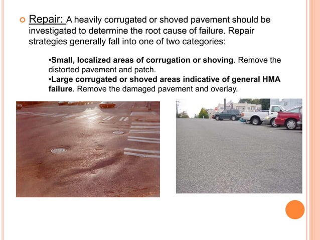 DISTRESS AND DEFECTS ON ROAD PAVEMENT.pptx | Geology | Science