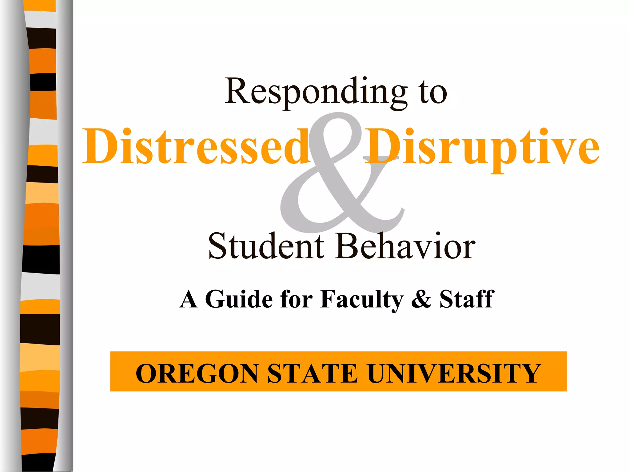 Distressed disruptive behavior | PPT