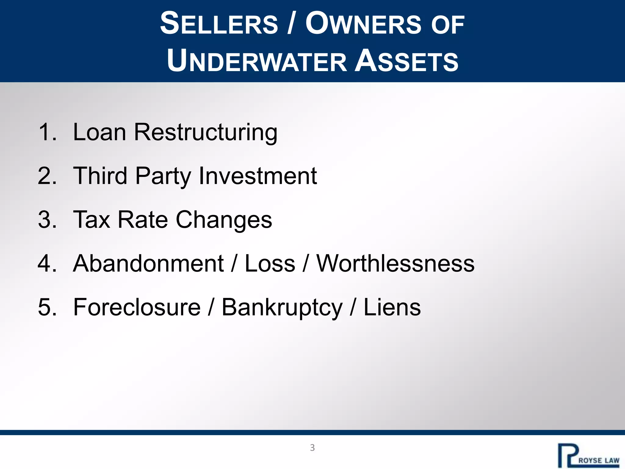 Distressed real estate presentation version | PPT