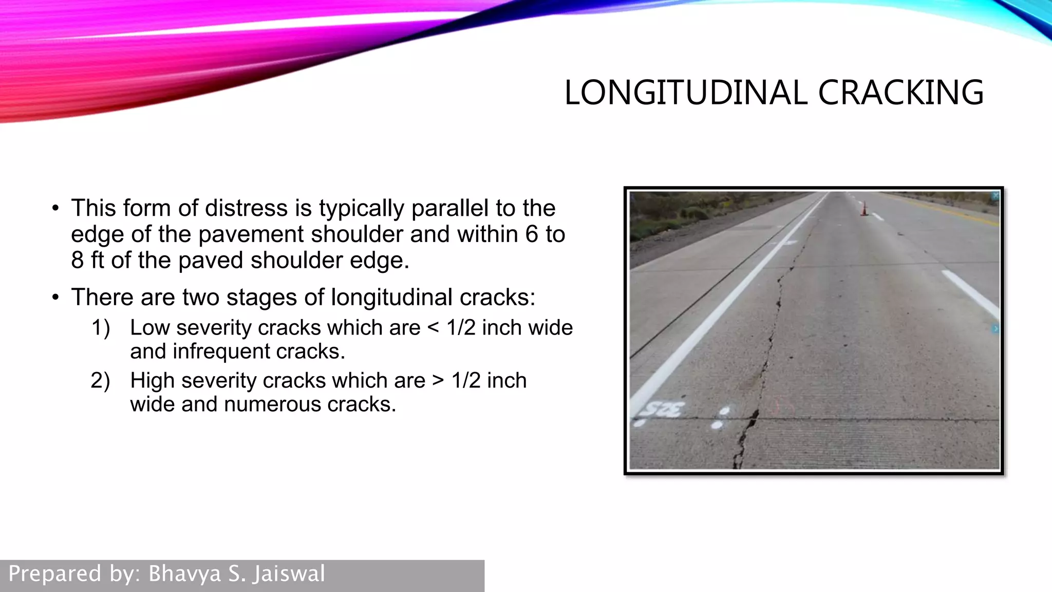 Distresses in the pavement | PPTX
