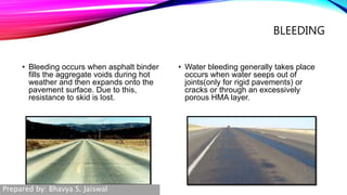 Distresses in the pavement | PPTX