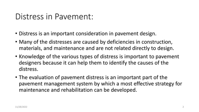 Distress in Pavement.pptx | Geology | Science