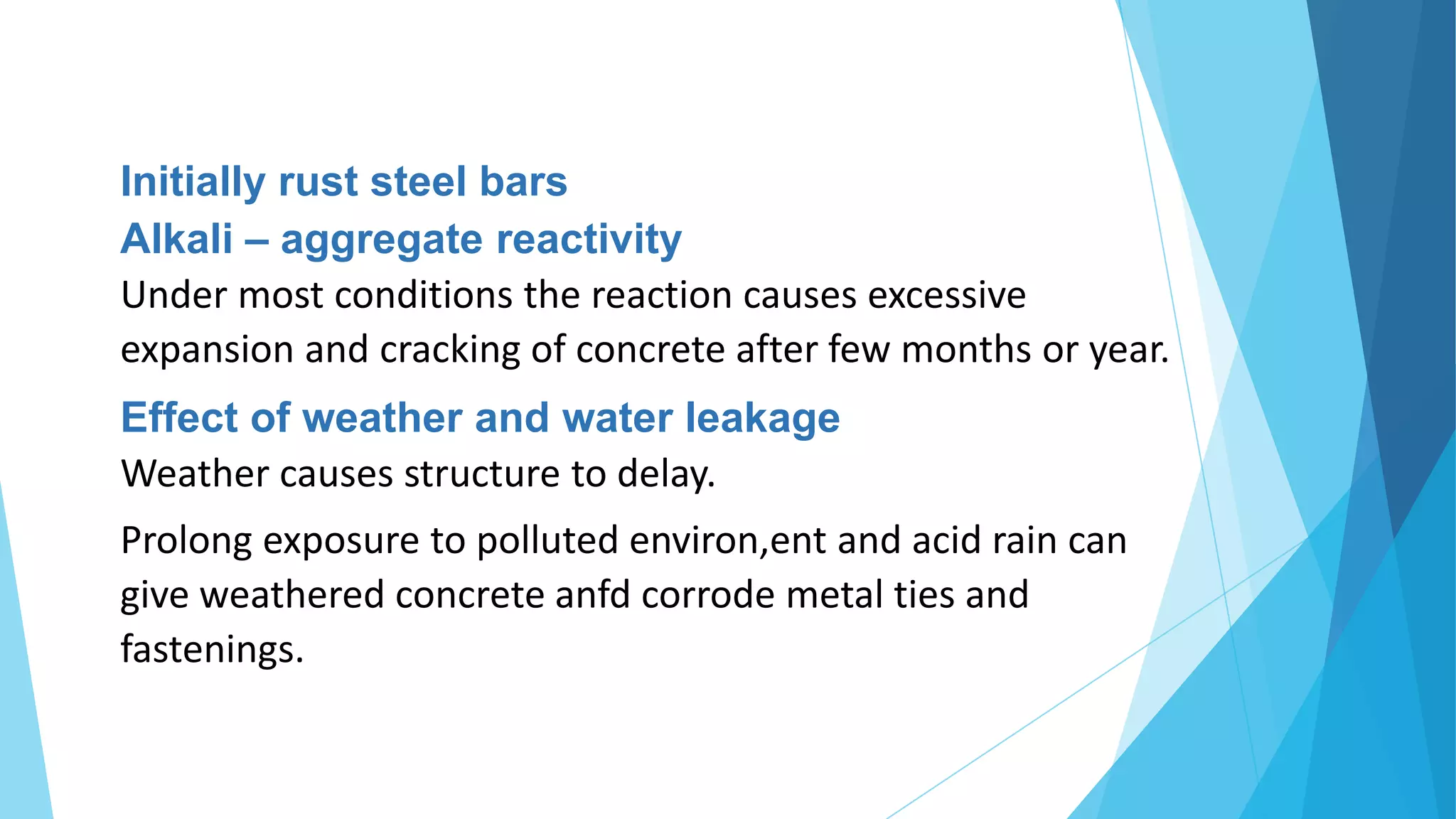 Distress of concrete structures & their repair techniques | PPTX