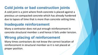 Distress of concrete structures & their repair techniques | PPTX
