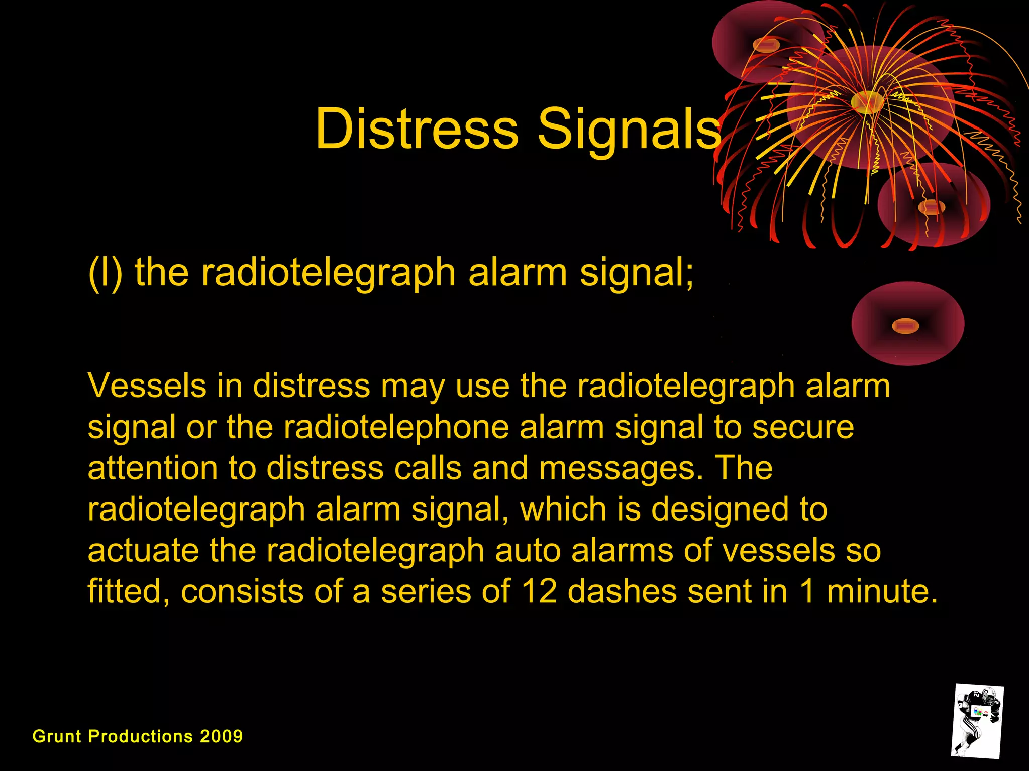 Distress signals lrg | PPT