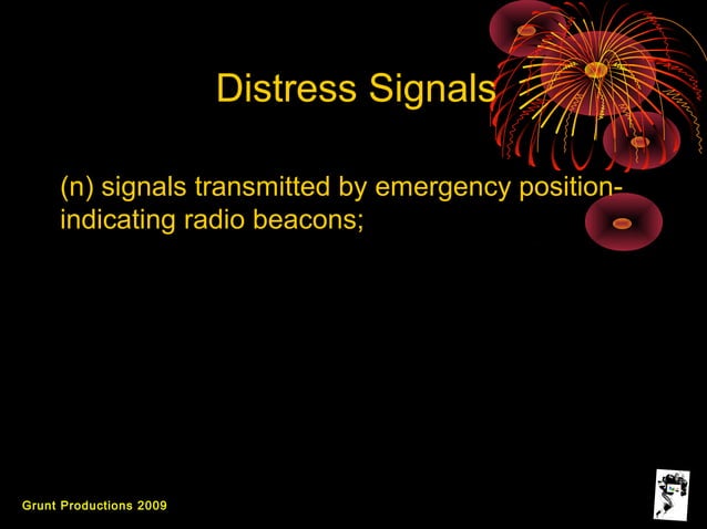 Distress signals lrg | PPT