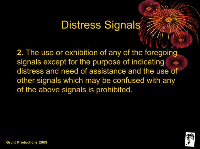 Distress signals lrg | PPT