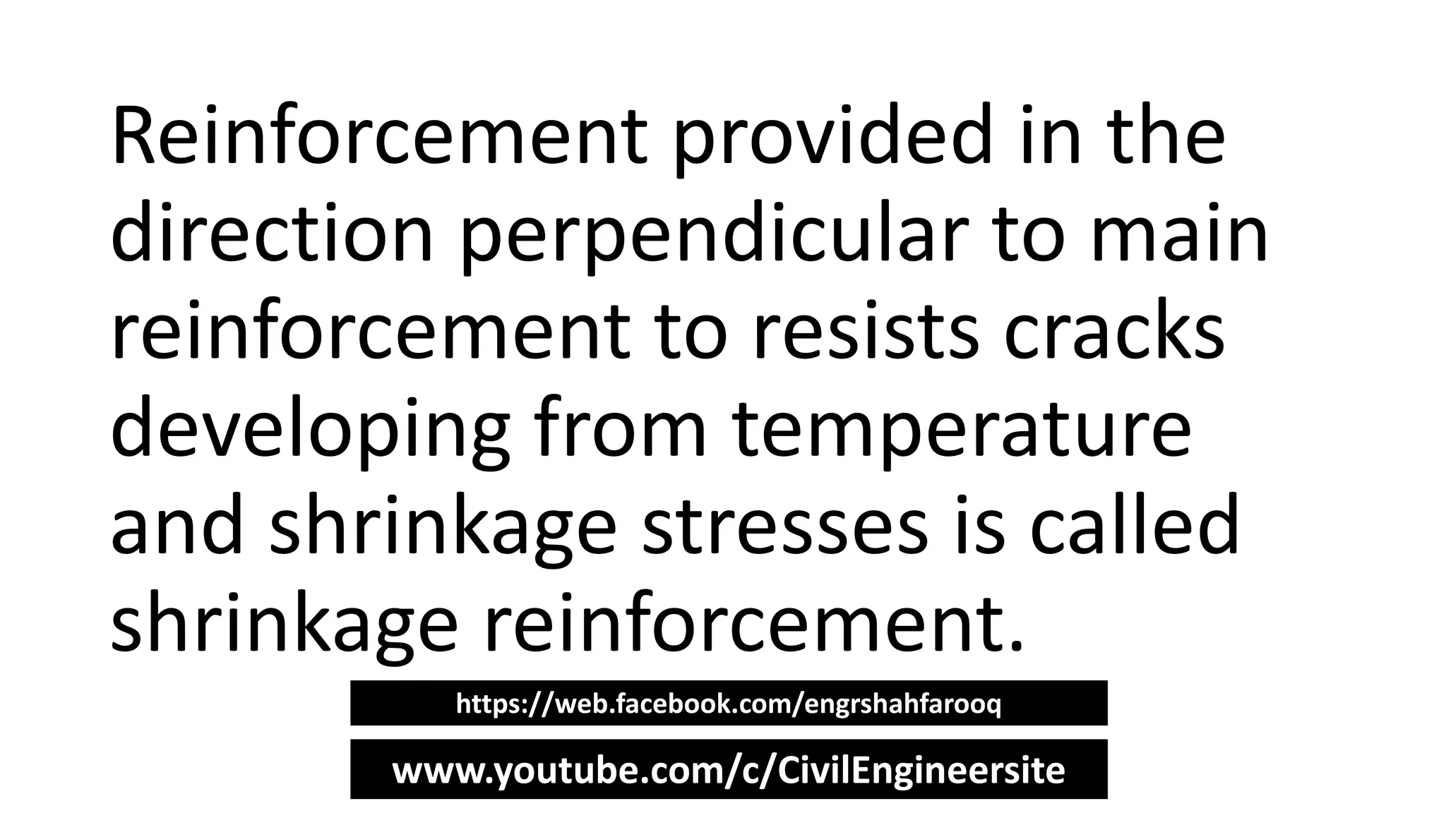 Distributory Bars | Temperature Reinforcement | Shrinkage Reinforcement ...