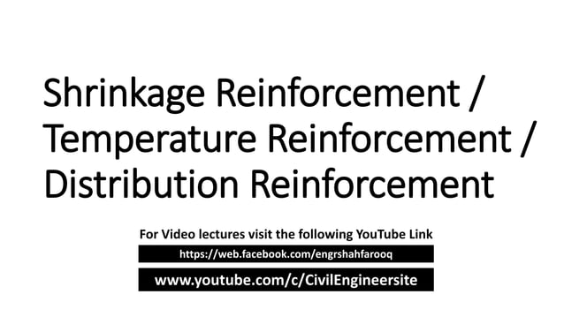 Distributory Bars | Temperature Reinforcement | Shrinkage Reinforcement ...