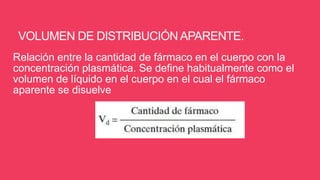 Distribución (Farmacocinética) | PPTX