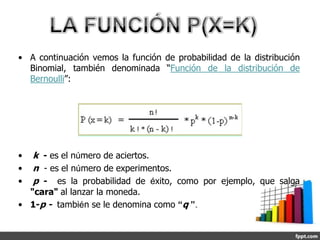 Distribución binomial | PPTX