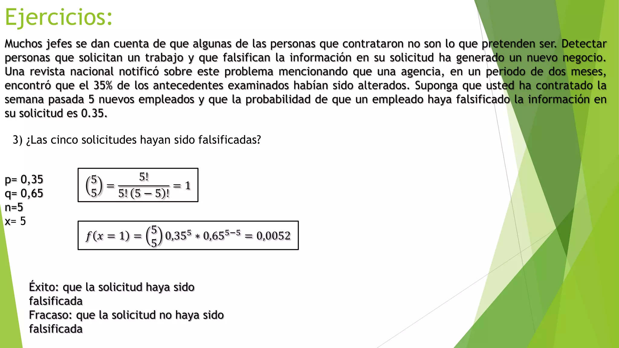 Distribución binomial | PPTX