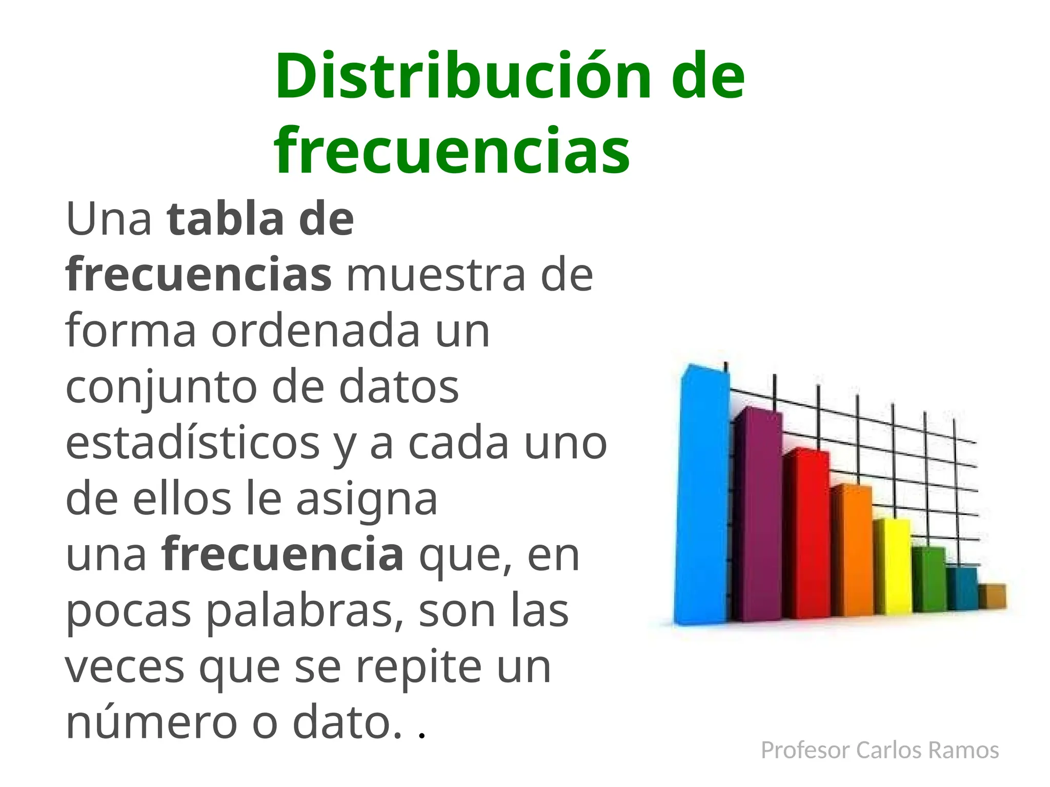 Distribución de frecuencias para series de datos | PPTX