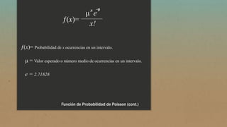 Distribución de poisson | PPTX