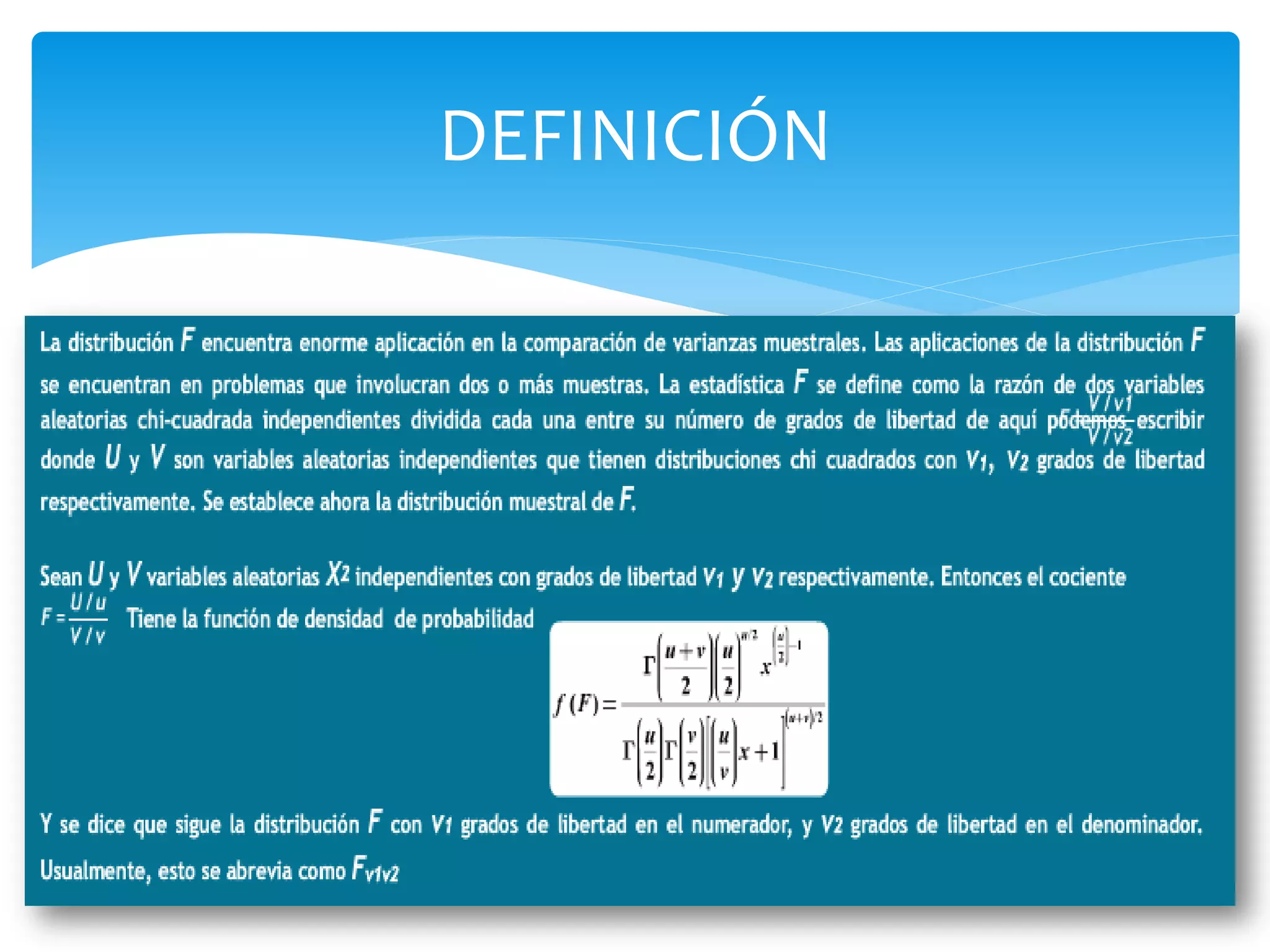 Distribución f de fisher snedecor | PDF | Physics | Science