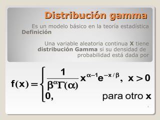 Distribución gamma | PPT