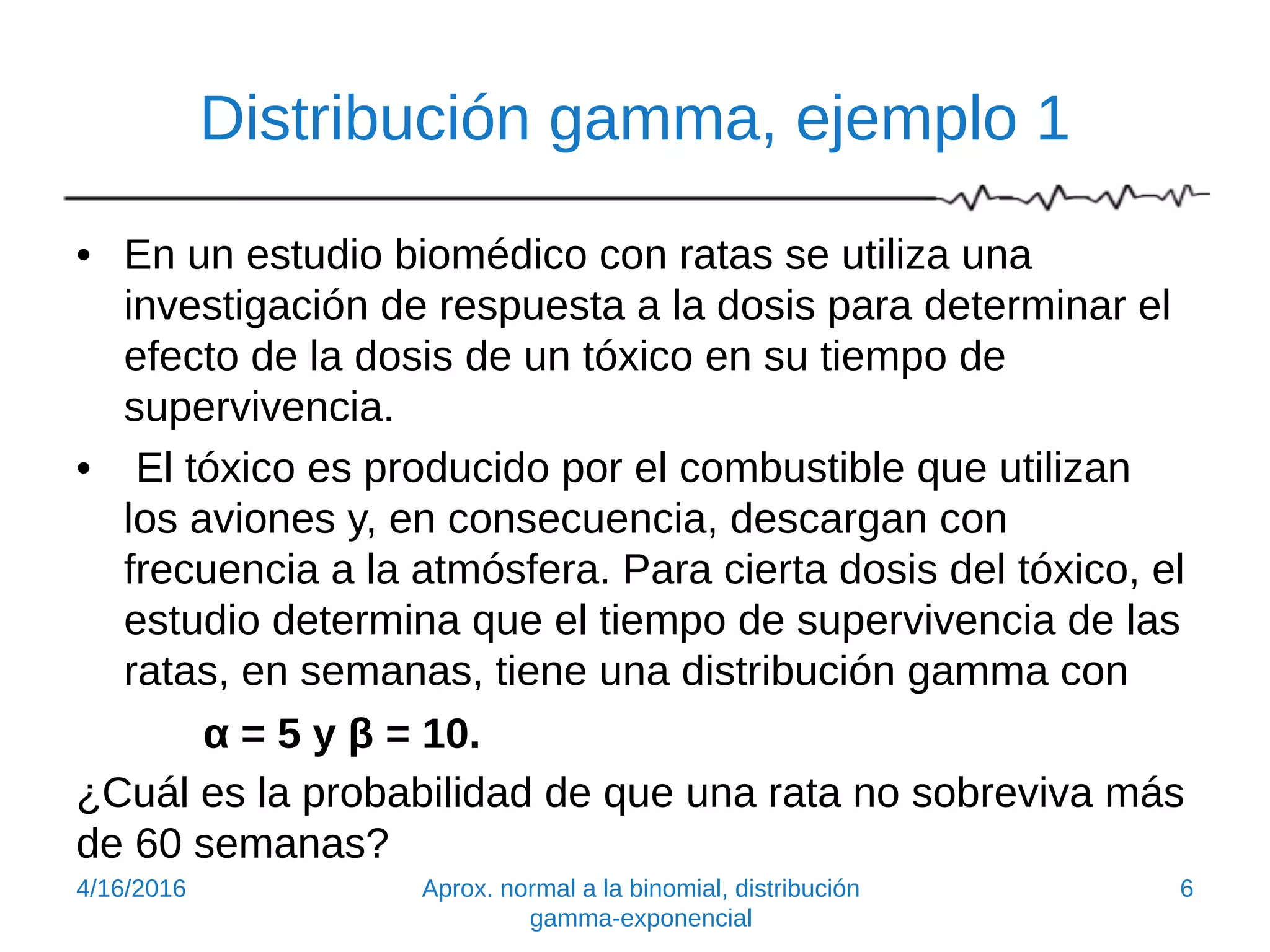 Distribución gamma y exponencial | PPT
