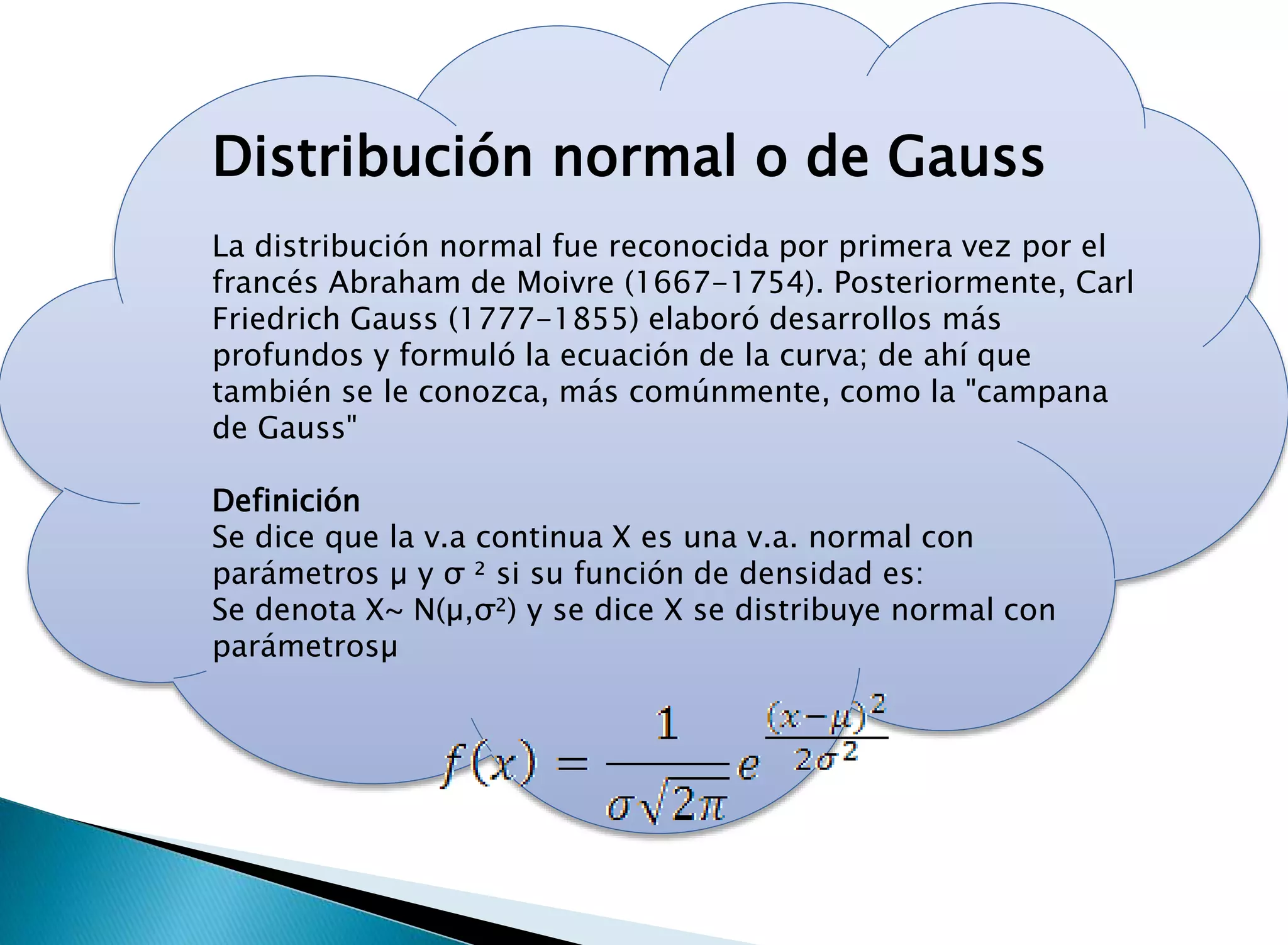Distribución normal o de gauss por angel curiel | PPT