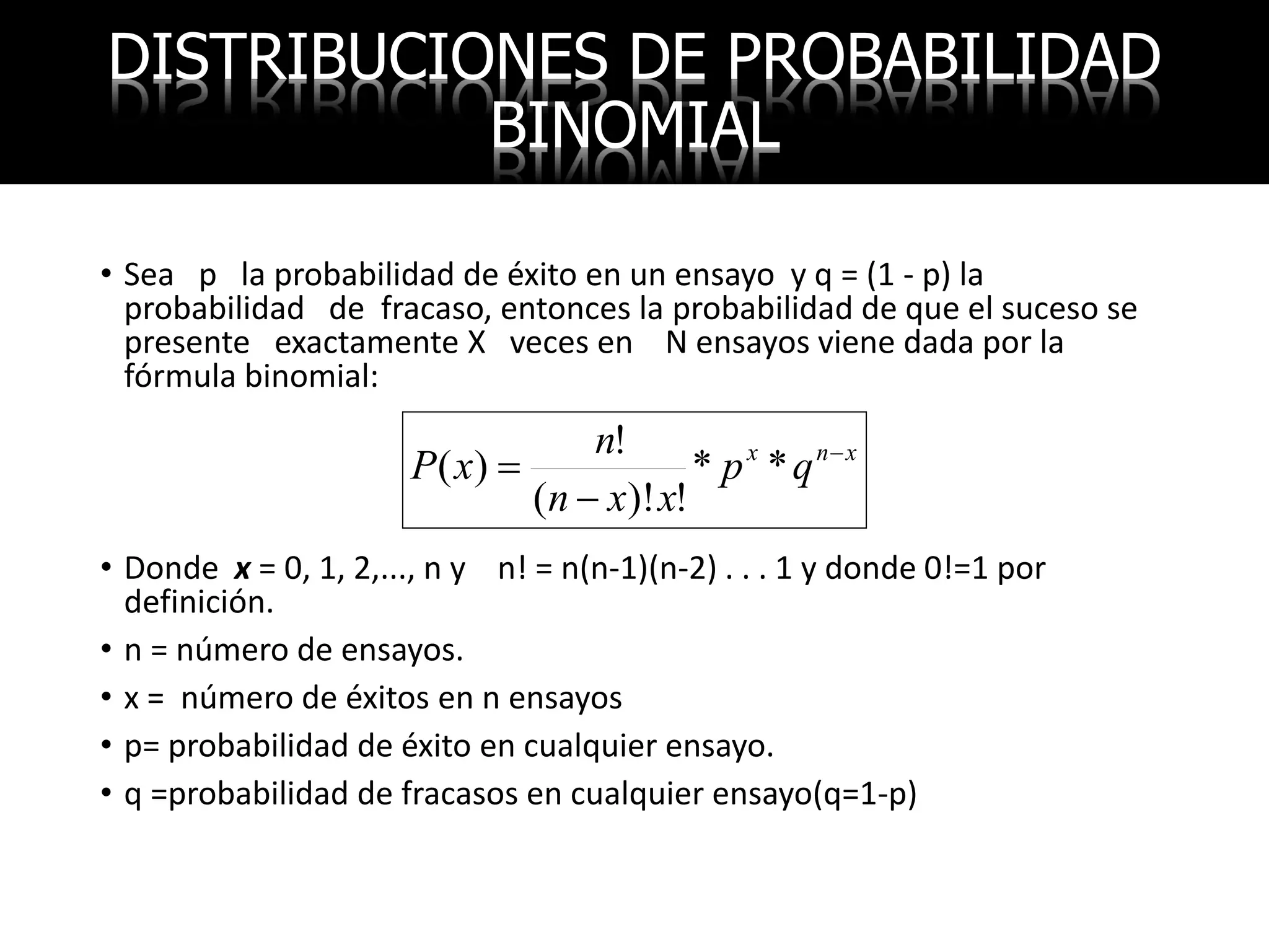 Distribucion binomial | PPT