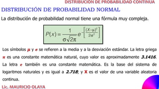 Distribución Continua Normal 2019 | PPTX