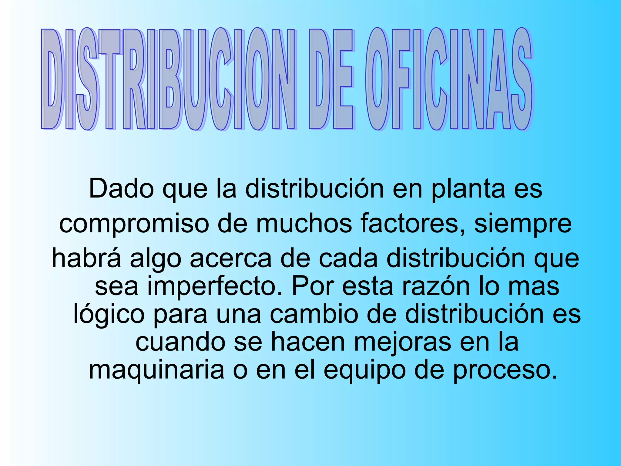 Distribucion en planta | PPT | Mechanical and Industrial Engineering ...
