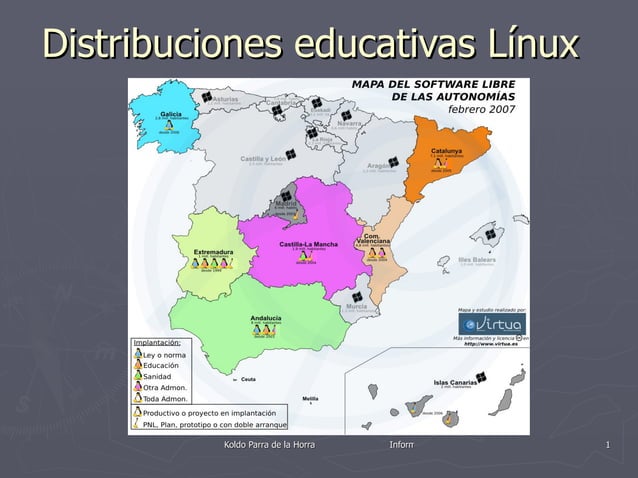 Distribuciones educativas Línux | PPT