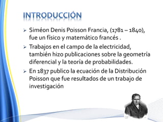 Distribuciones poisson, rayleigh y student | PPSX